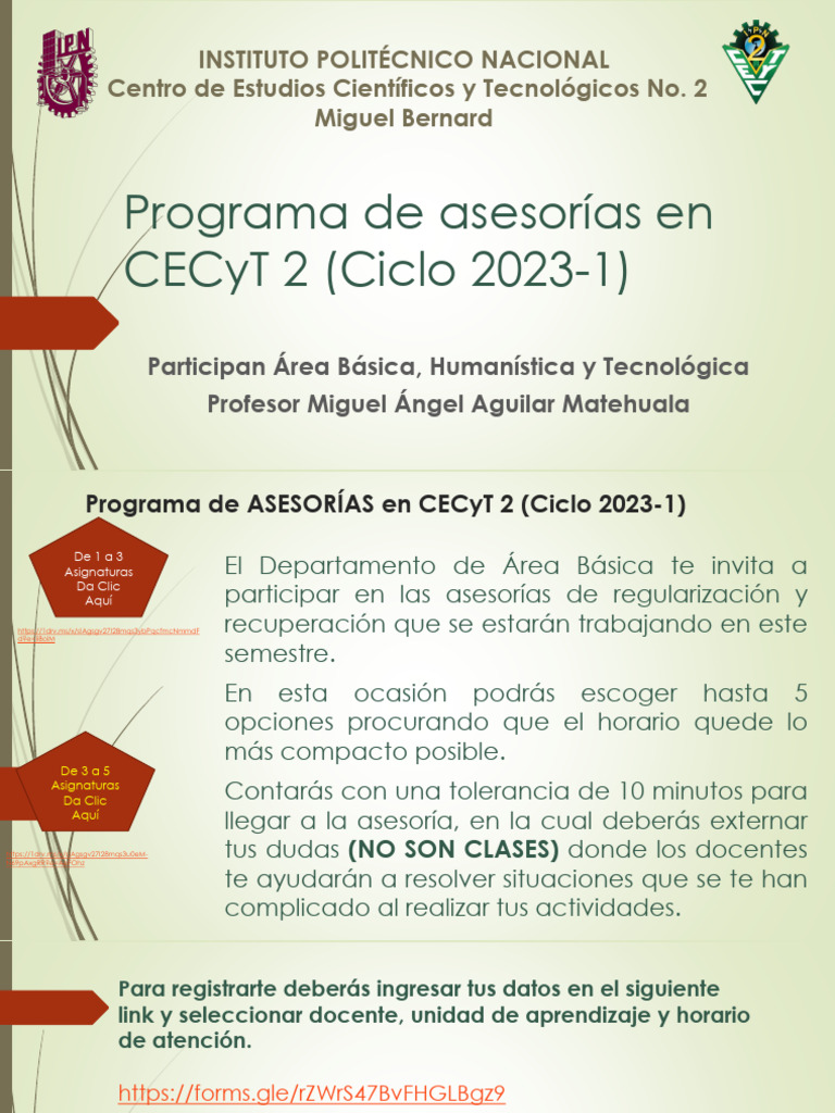 Programa de Asesorias | PDF