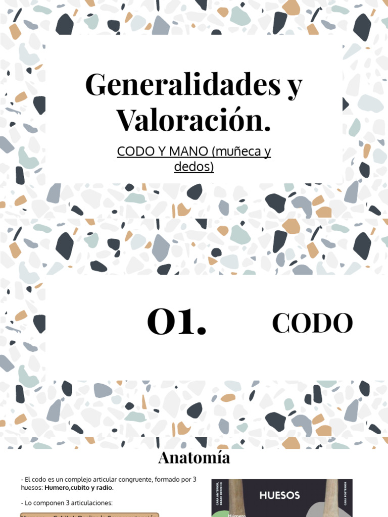 Generalidades y Valoracion de Codo y Muñeca | PDF | Mano | Codo
