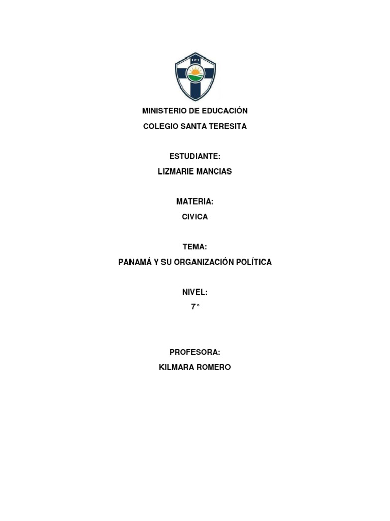 Organización Política de Panamá | PDF | Política