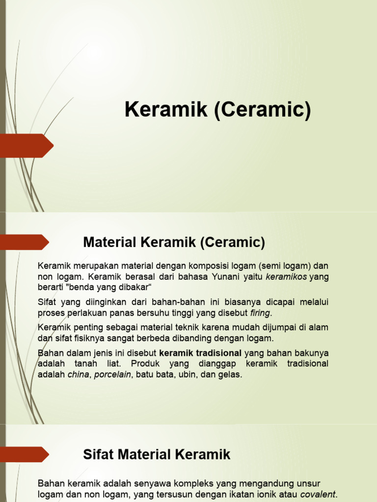 Keramik (Ceramic) | PDF | Teknologi & Rekayasa