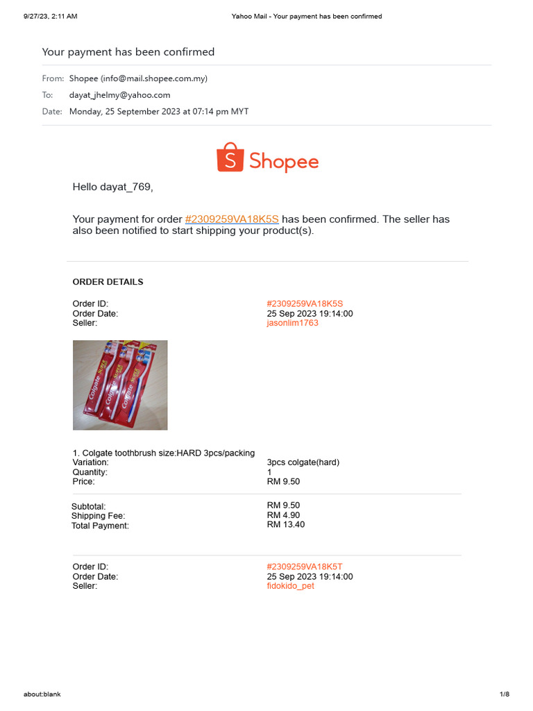Resit Shopee | PDF
