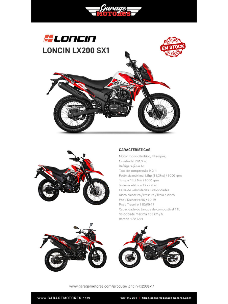 Moto Loncin LX200 SX-1 Gy7 | PDF