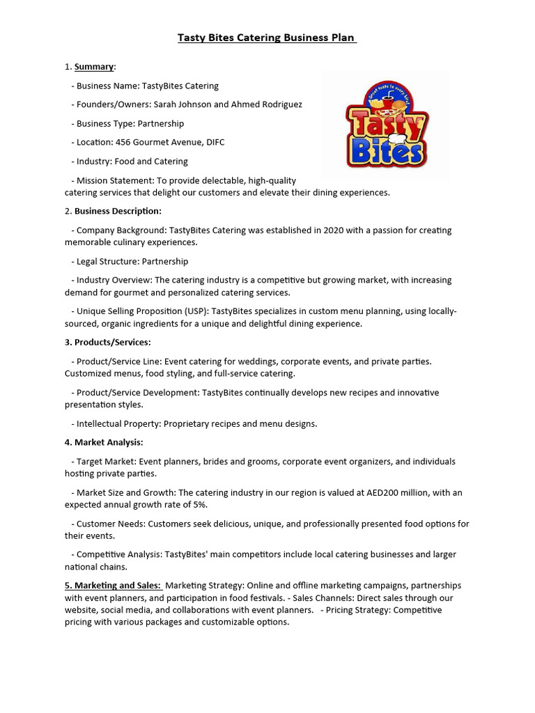 Business Plan Example | PDF