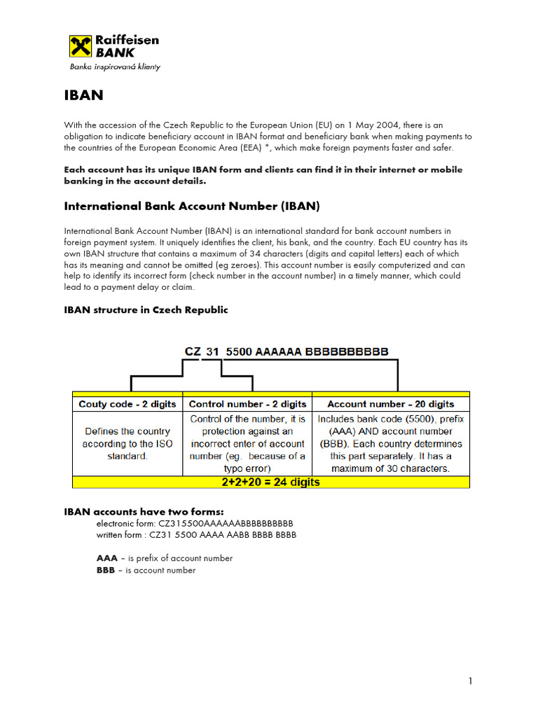 Iban en | PDF | European Economic Area