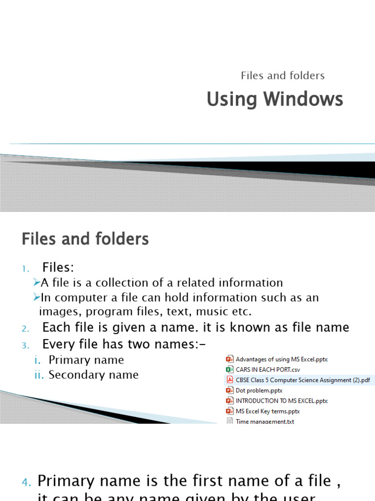 3 Files and Folders | PDF