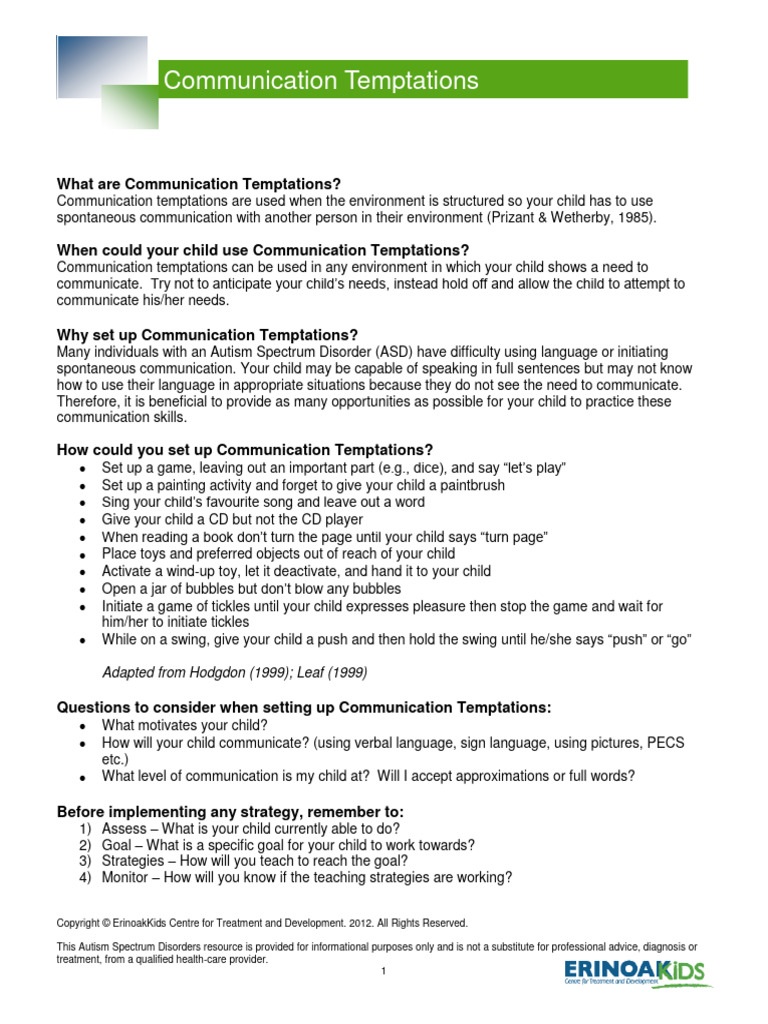 Communication Temptation PDF | PDF