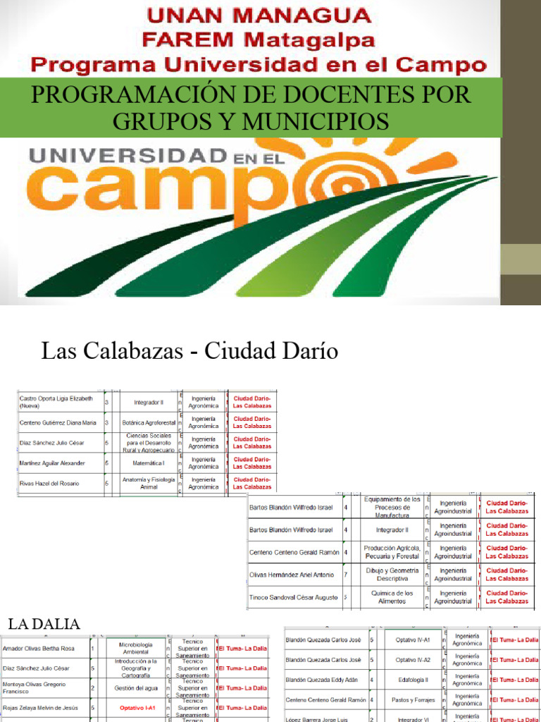 Grupos Unicam II Semestre | PDF