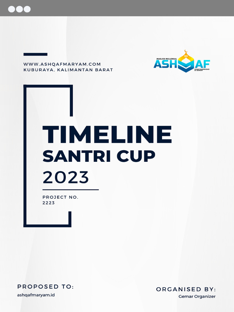 Timeline Santri Cup 2023 | PDF