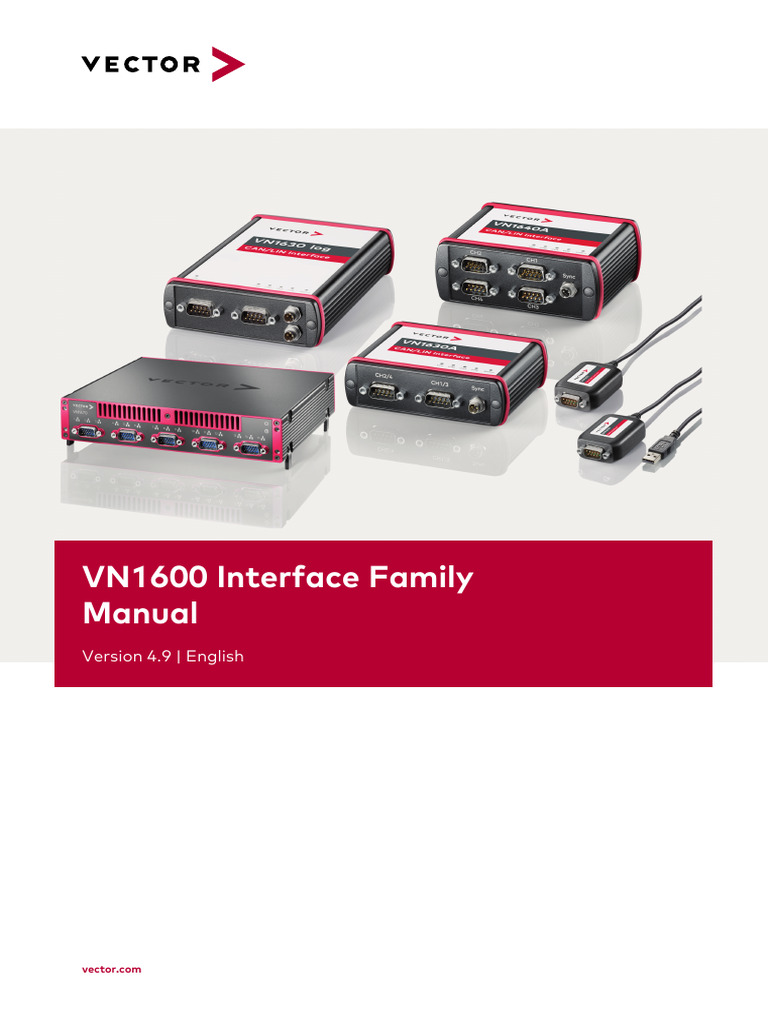 VN1600 Interface Family Manual EN | PDF