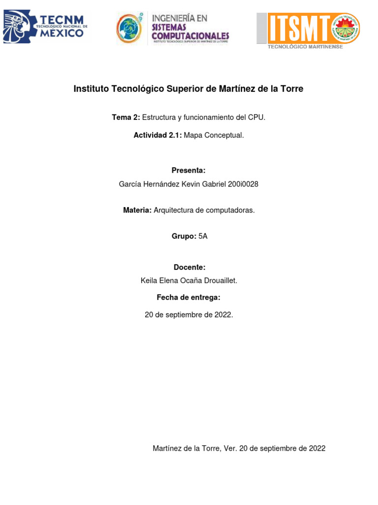 Mapa Conceptual CPU | PDF | Tecnología