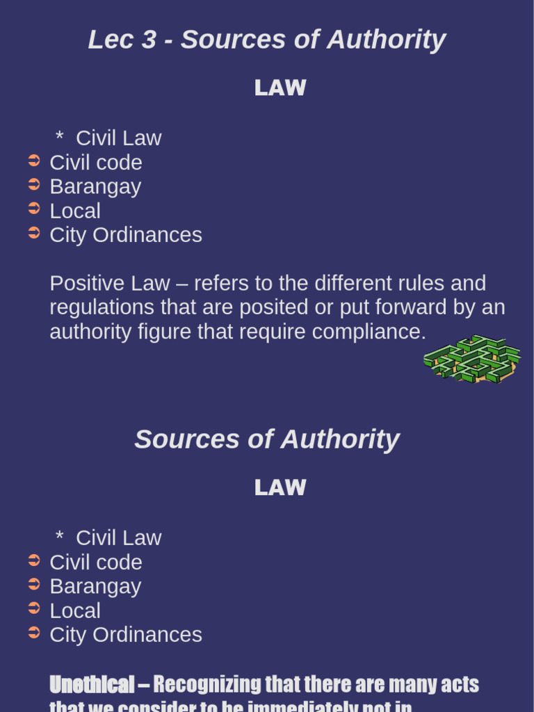 Sources of Authority in Law and Ethics | PDF | Social Science