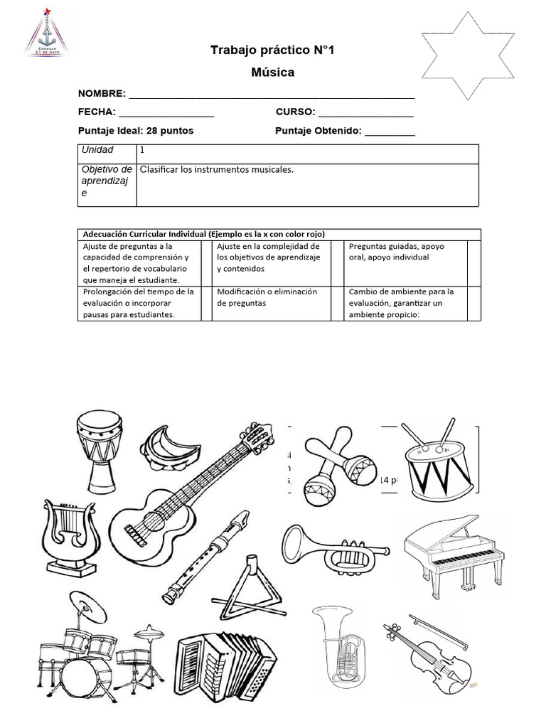Clasificación de Instrumentos Musicales | PDF | Artes del Lenguaje y ...