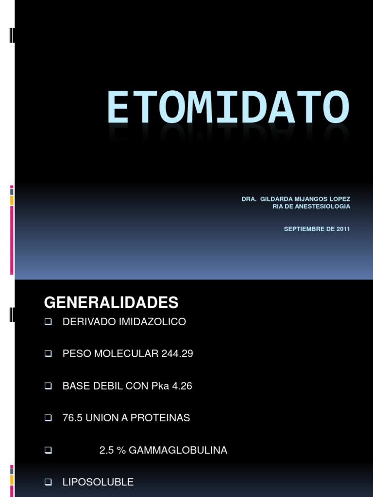 ETOMIDATO | PDF