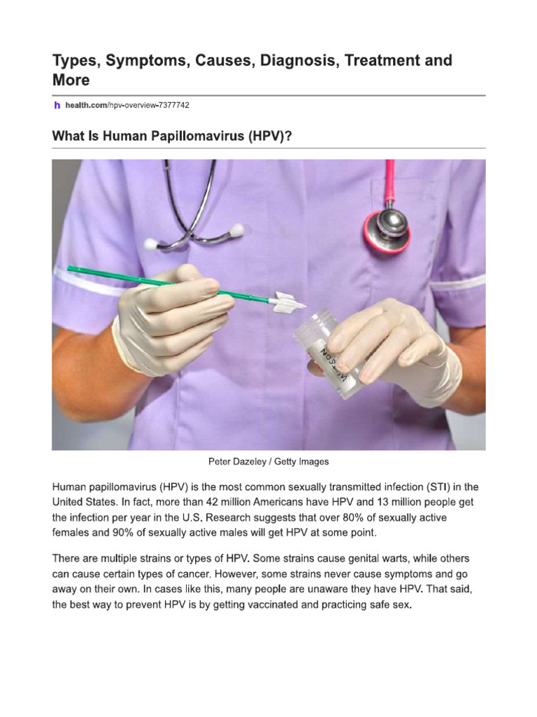 What Is Human Papillomavirus (HPV) | PDF