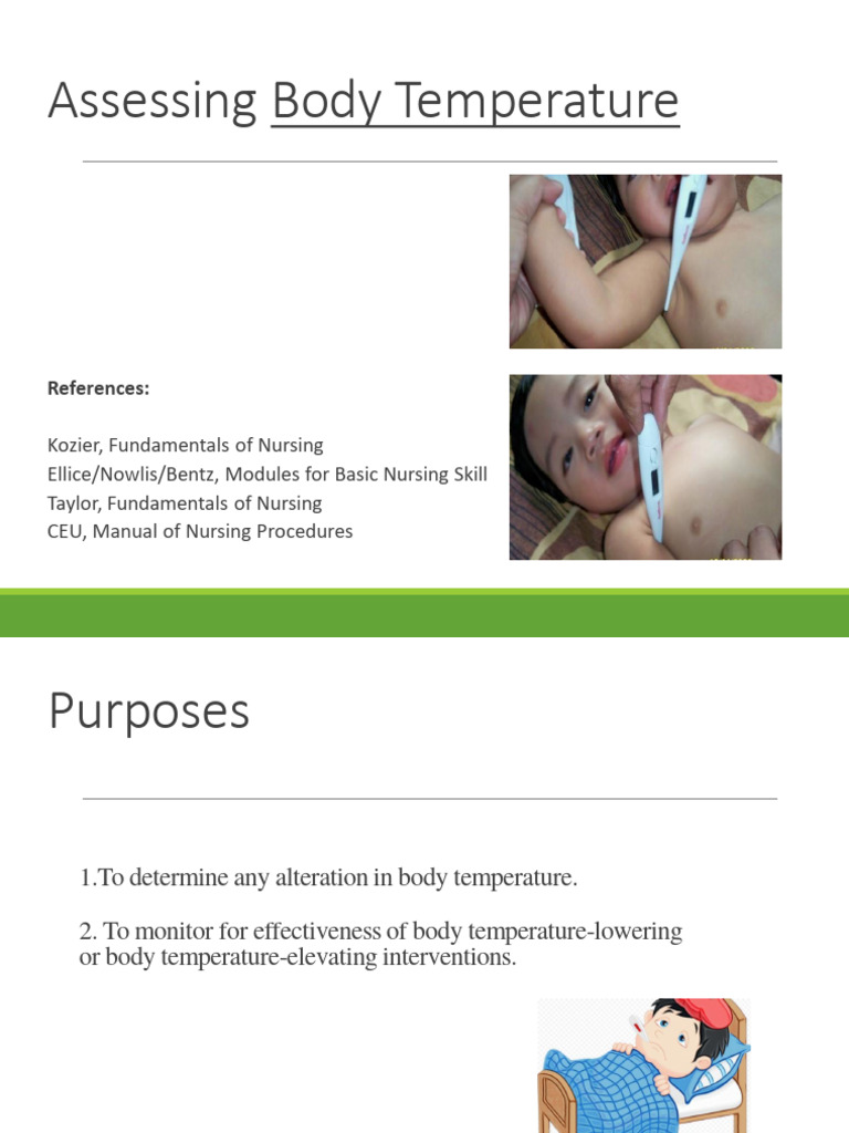 Assessing Body Temperature (T) | PDF