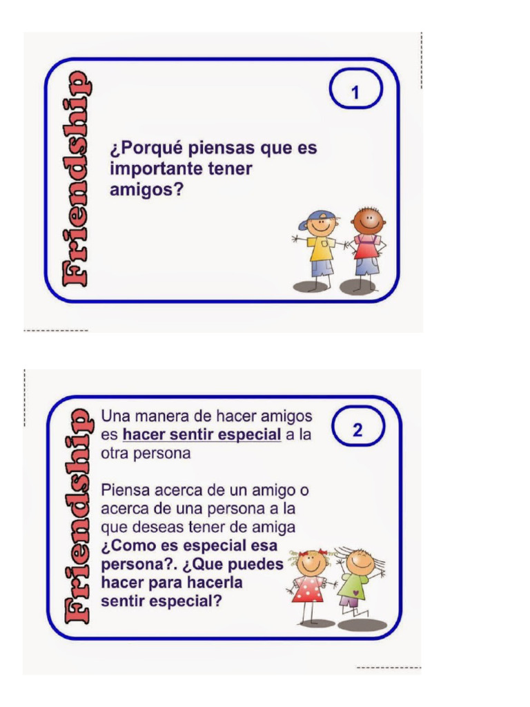 Habilidades de amistad | PDF