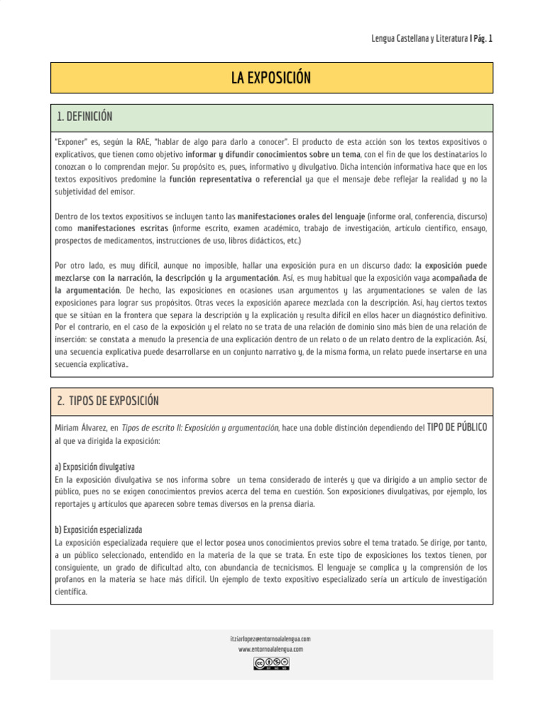 Textos Expositivos | PDF