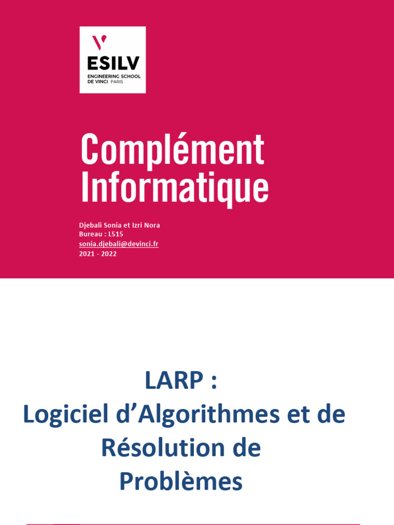 Mode de Fonctionnement LARP | PDF