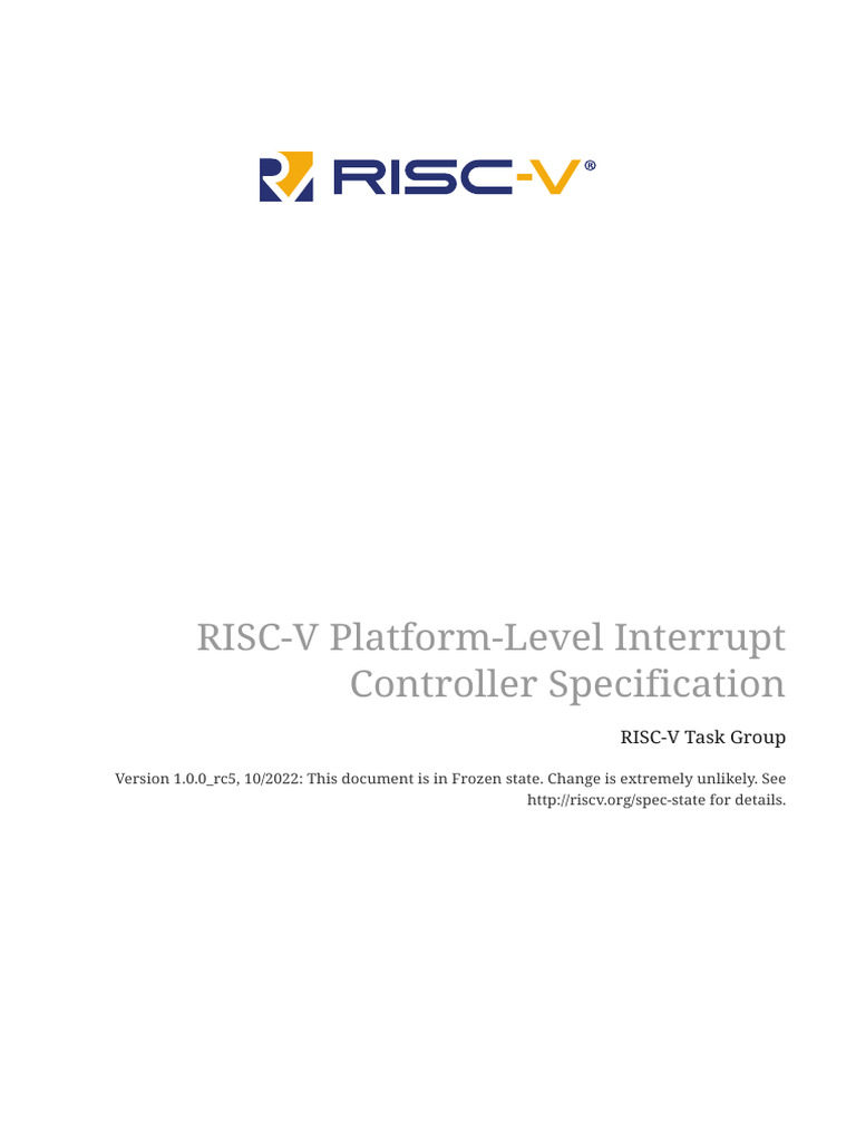 riscv-plic-1.0.0_rc6 | PDF