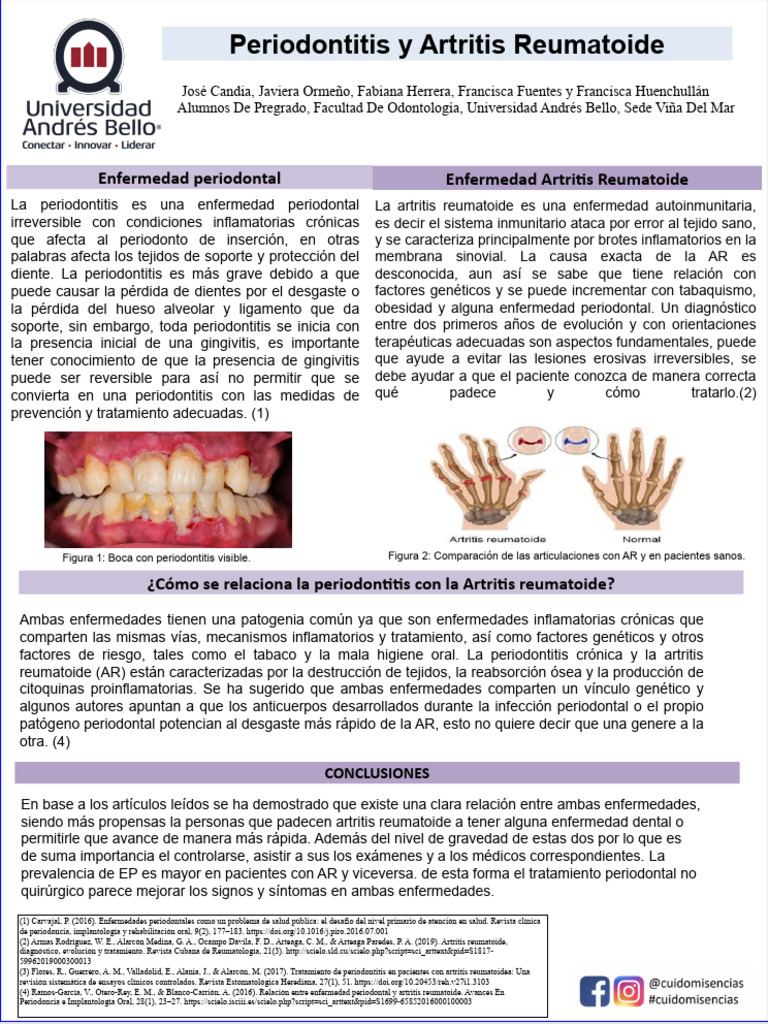 Periodontitis y Artritis Reumatoide (Poster) | PDF