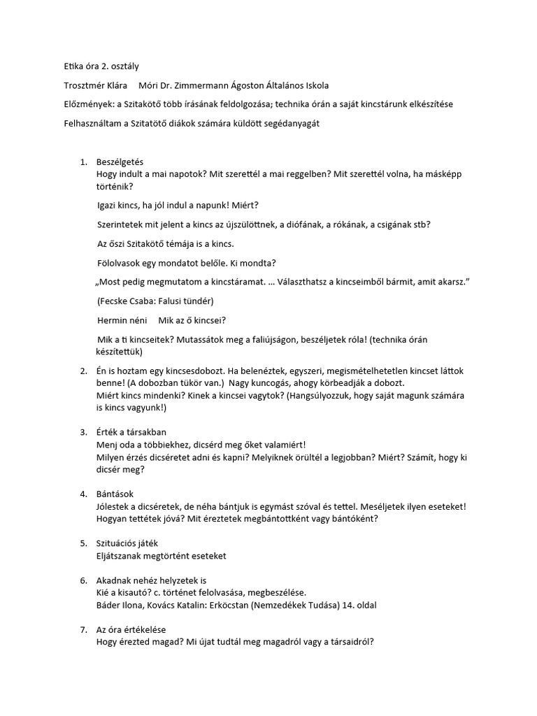 Etika Óra 2 | PDF