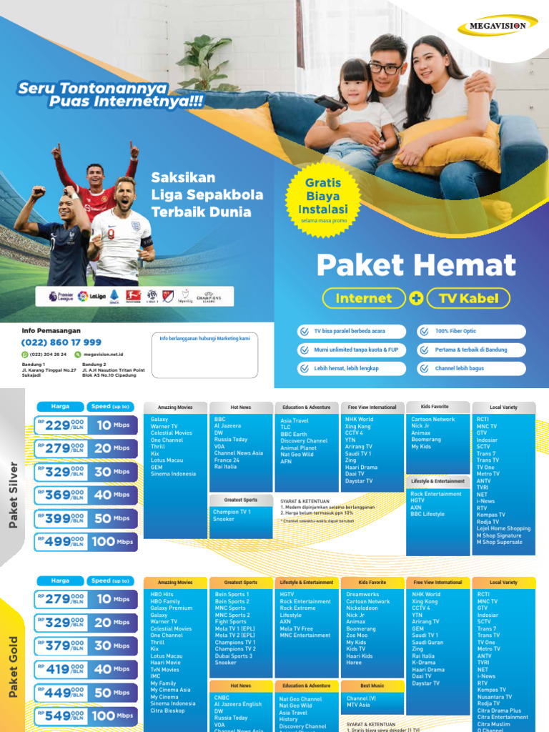 Brosur Megavision Bandung 2022 | PDF | Television Network | Broadcasting