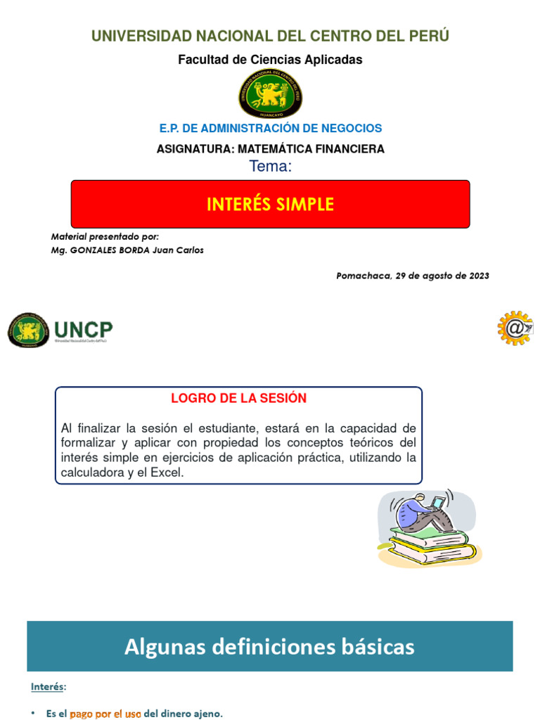 Semana 02 Interes Simple | PDF | Negocios