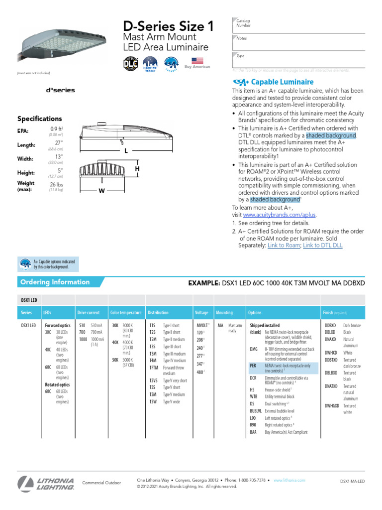 dsx1 Ma Led | PDF