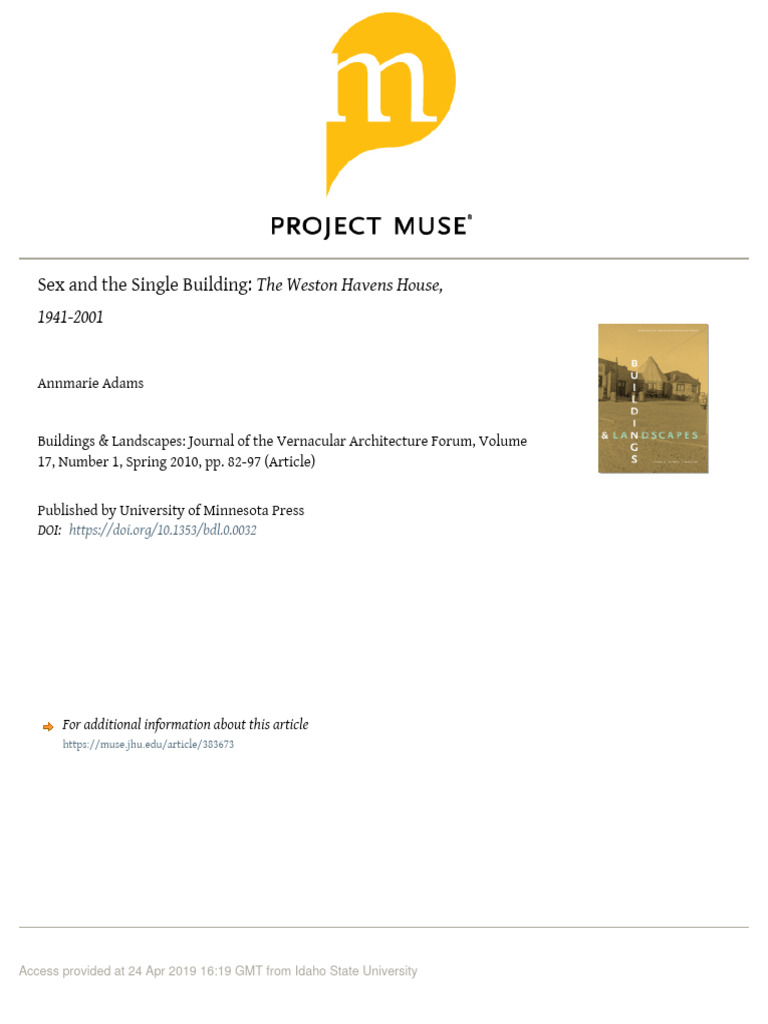 Ann Marie Adams Sex and the single building | PDF