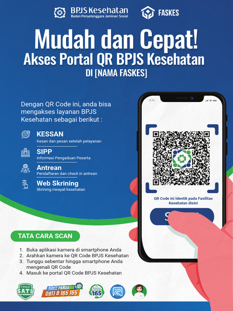 Desain Pamflet Qrcode Bpjs | PDF