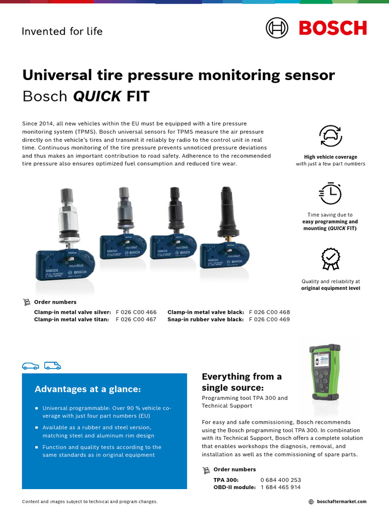 factsheet_bosch_quick_fit_tpms_en | PDF