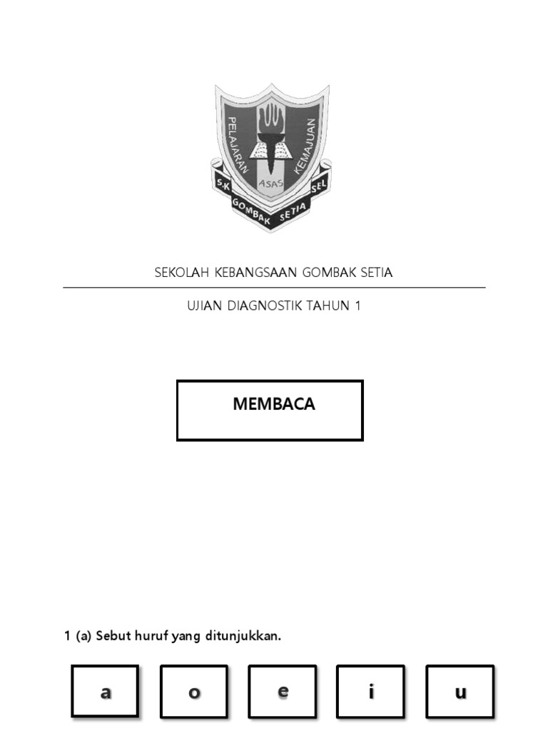 SET BACAAN SK GOMBAK SETIA | PDF