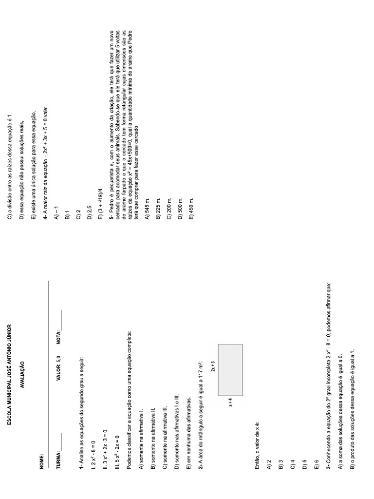 Prova 9 Ano Pdf