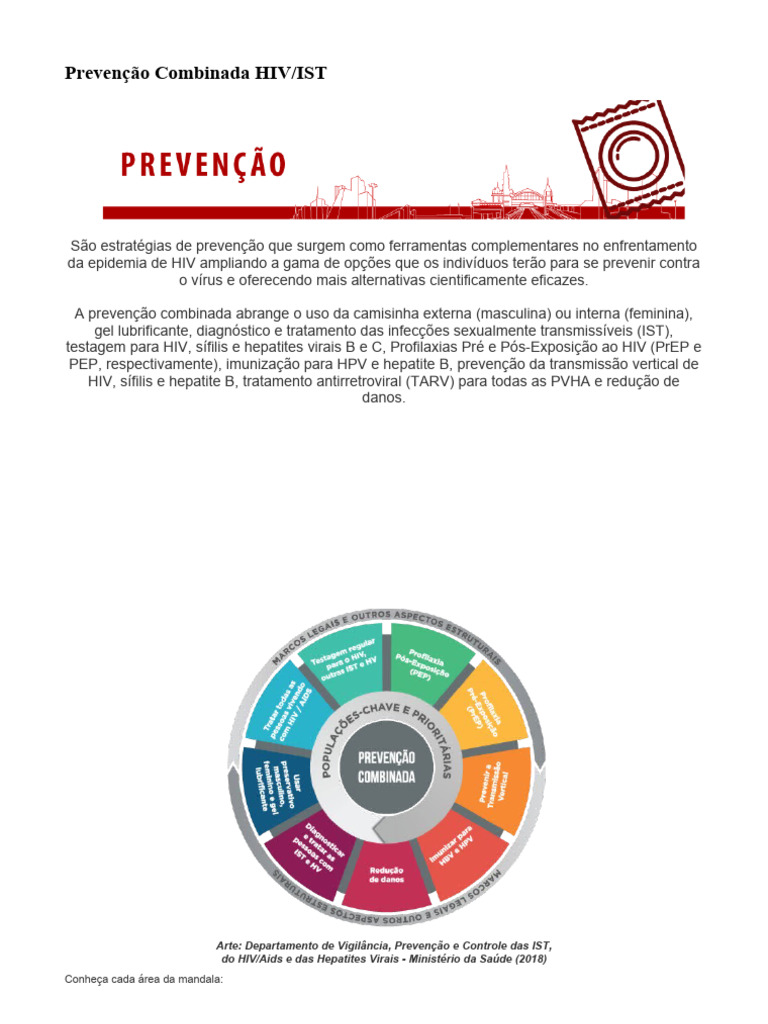 Mandala da Prevenção Combinada do HIV | PDF | Ciências e Matemática