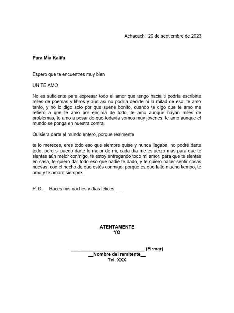 Formato de Carta (2) | PDF
