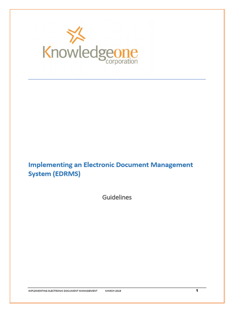 Implementing Electronic Document Management | PDF | Image Scanner | Databases