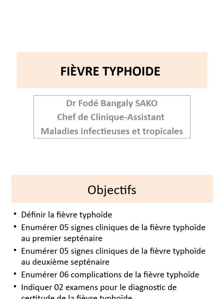 03 - Fièvre Typhoide | PDF