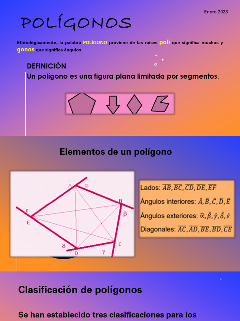 Clasificación y Definición de Polígonos | PDF