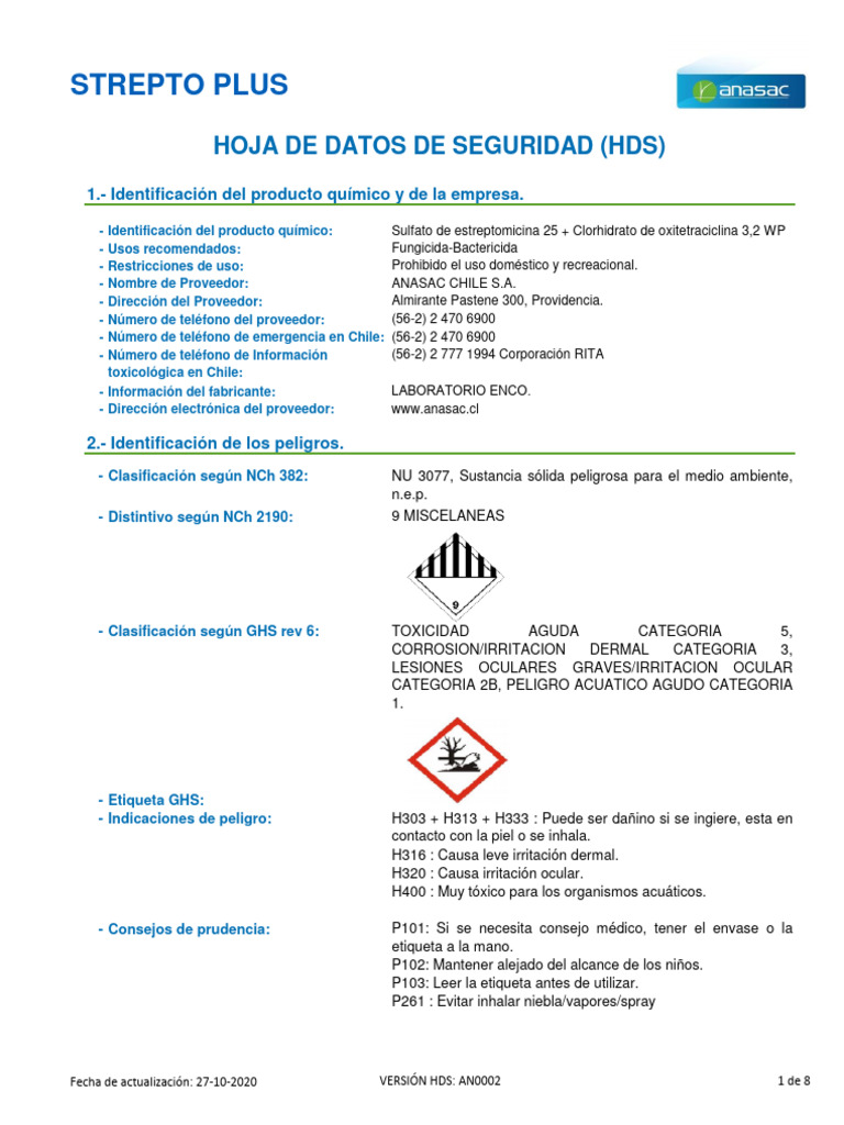 Strepto Plus Hds | PDF