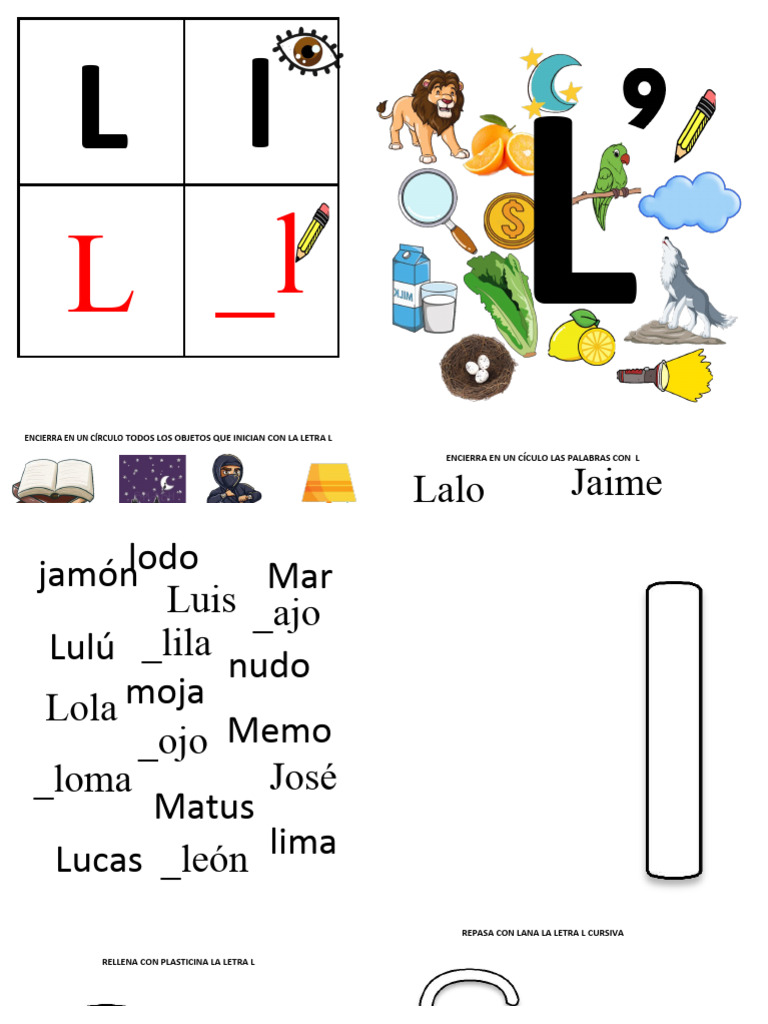 4 LETRA L ACTIVIDADES MATTE OK | PDF