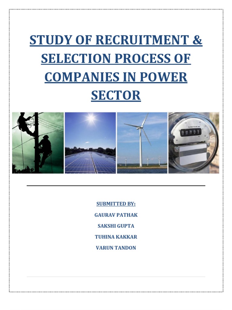 Tad Project - Power Sector | PDF | Recruitment | Competence (Human ...