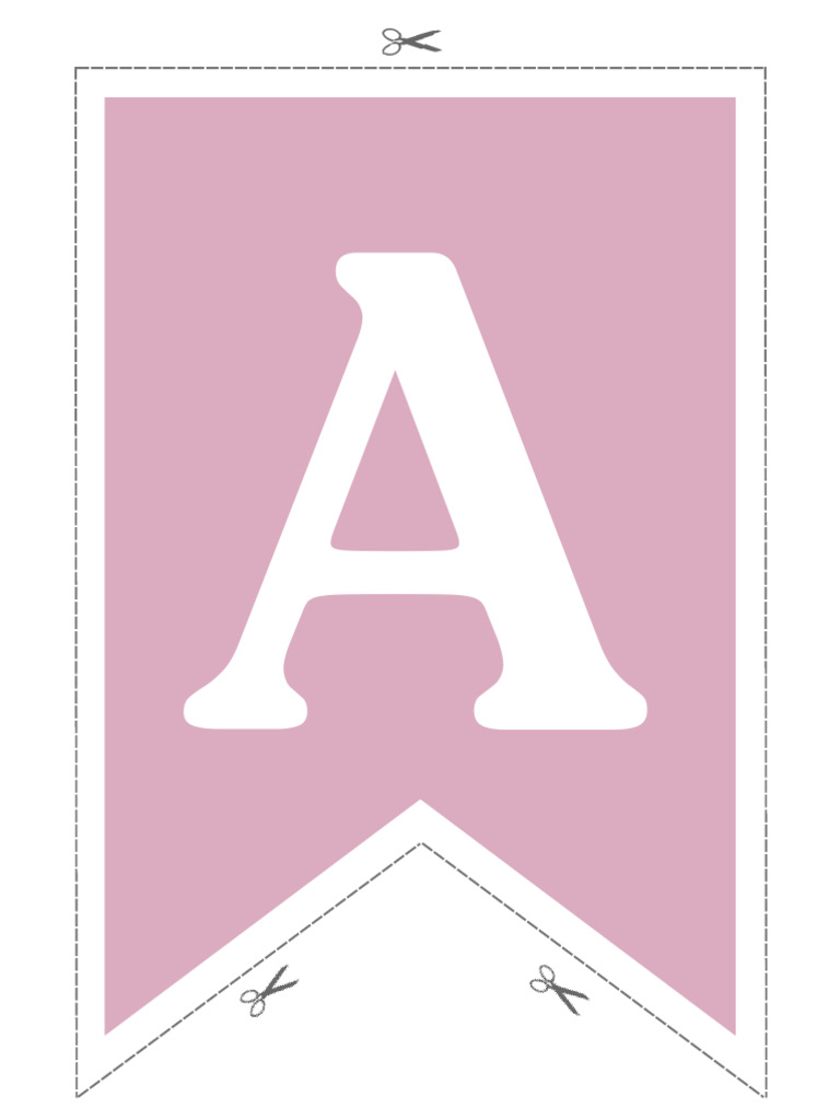 Banderines Con Letras de Bienvenida para Recortar Delicados Blanco y ...