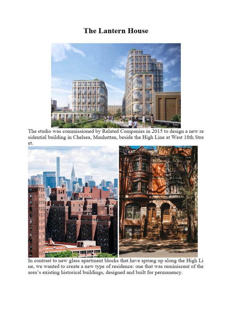 Lantern House: A New Chelsea Residence | PDF | Art