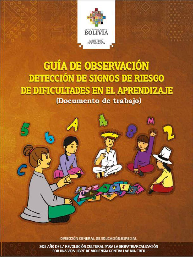 Guia de Signos de Riesgo | PDF | Aprendizaje | Educación especial