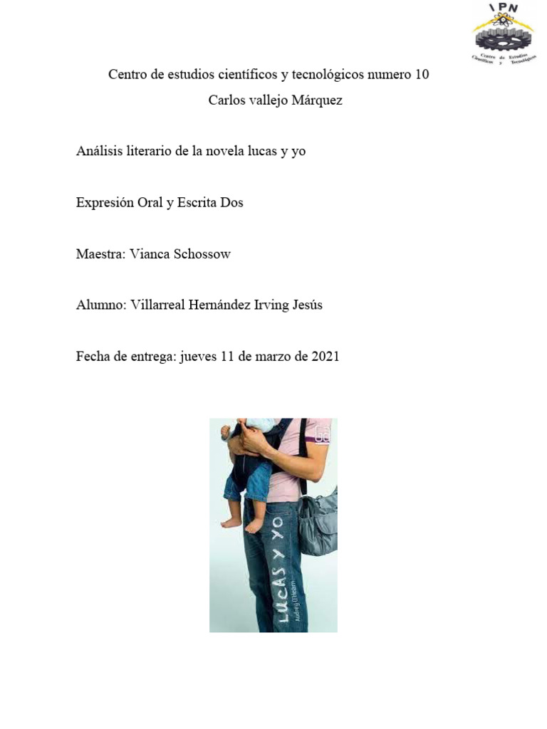 analisis literaio lucas y yo | PDF