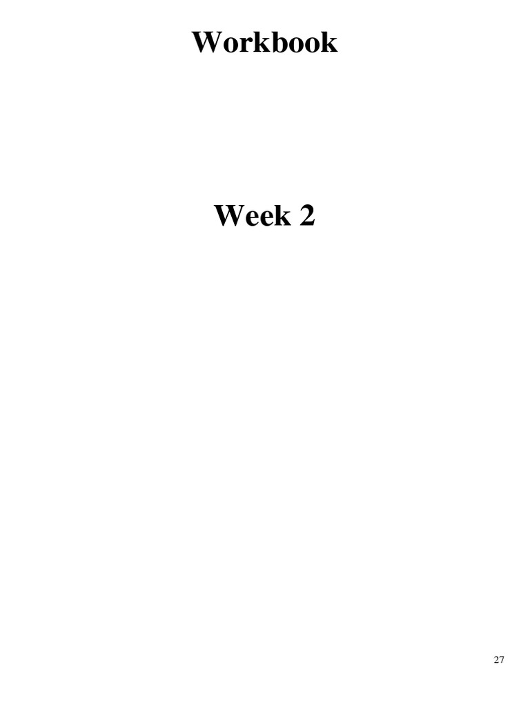 Week 2 - Psychiatry Workbook VI 2020-21 | PDF