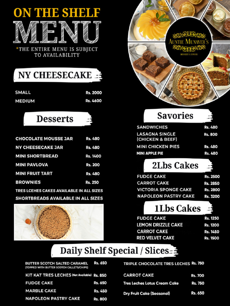 Amc Menu | PDF