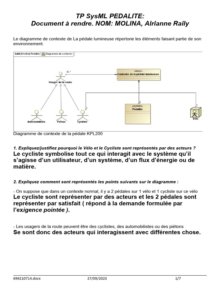 Tp_sysml Pedalite_eleve_2 Alrianne Raily Molina | PDF