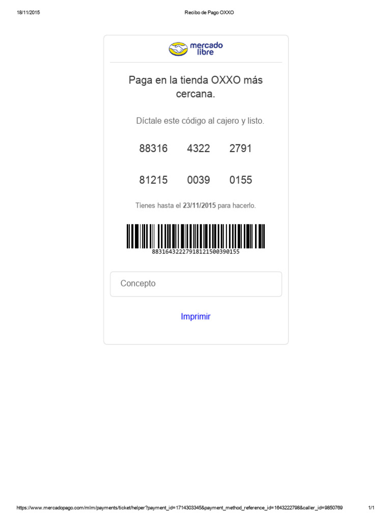Recibo de Pago OXXO | PDF