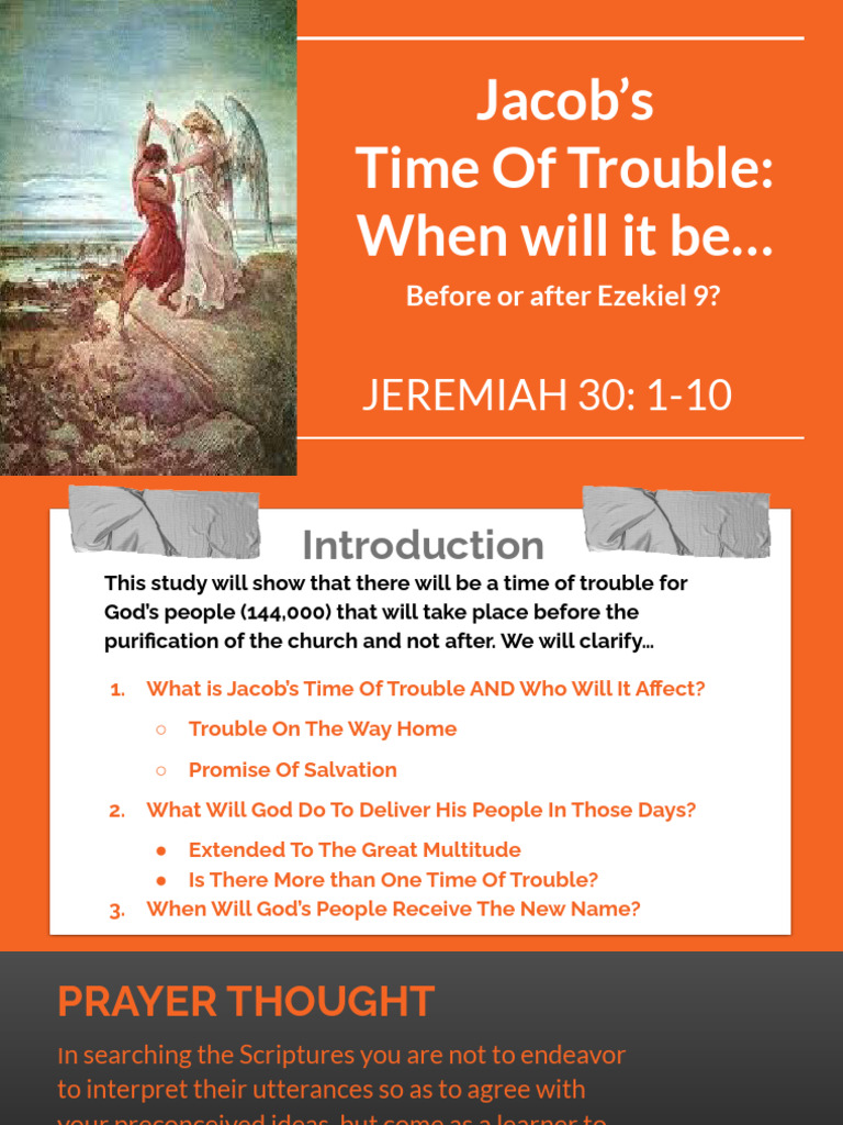 Jacob's Time of Trouble-2 | PDF | Jacob | Isaiah
